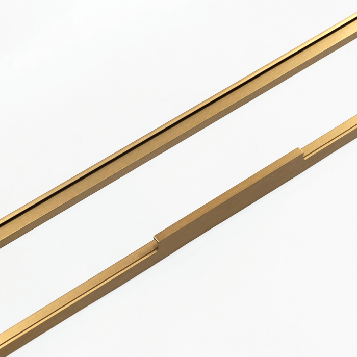 Aluminum Slim Frame without Handle, Gold, 3300mm | Tenbuild PH