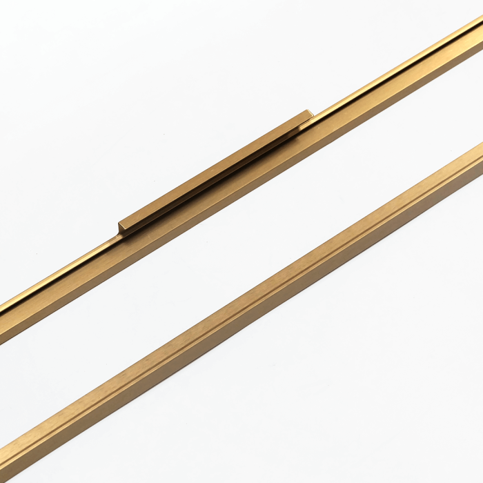Aluminum Slim Frame without Handle, Gold, 3300mm | Tenbuild PH